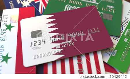 Many credit cards with different flags,... - Stock Illustration ...