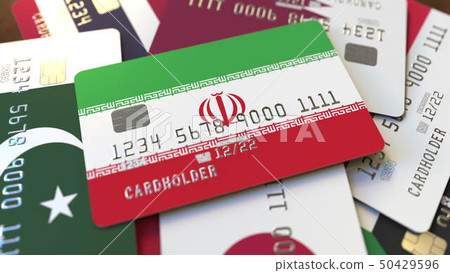 Many credit cards with different flags,... - Stock Illustration ...