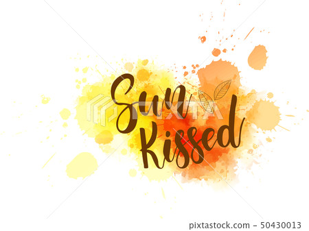 Sun kissed lettering - Stock Illustration [50430013] - PIXTA