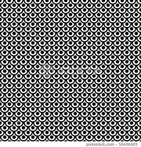 Seamless geometric pattern in fish scale design. - Stock Illustration ...