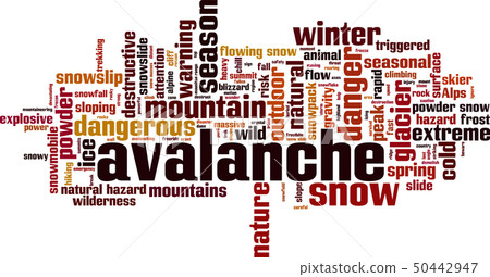 Avalanche word cloud - Stock Illustration [50442947] - PIXTA