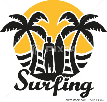 surfing_set_circle_2c_word.eps - Stock Illustration [50443362] - PIXTA