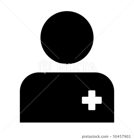 Patient treatment icon vector of male person - Stock Illustration ...