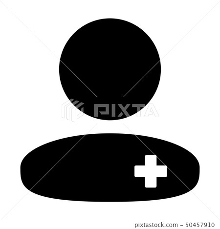 Patient icon vector of male person profile avatar - Stock Illustration ...