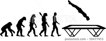 Trampoline evolution - Stock Illustration [50477453] - PIXTA