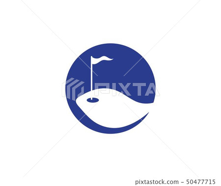 Golf club icons symbols elements and logo vector - Stock Illustration ...