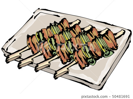 Yakitori, brush painting - Stock Illustration [50481691] - PIXTA