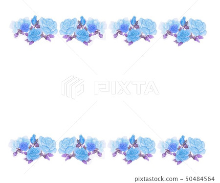 Frame rose flower - Stock Illustration [50484564] - PIXTA