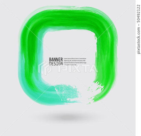 vector green ink square stroke - Stock Illustration [50492122] - PIXTA