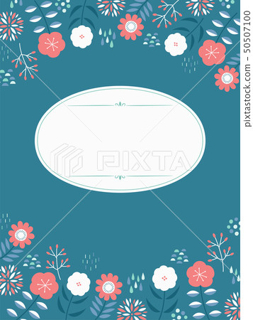 Flower frame - Stock Illustration [50507100] - PIXTA