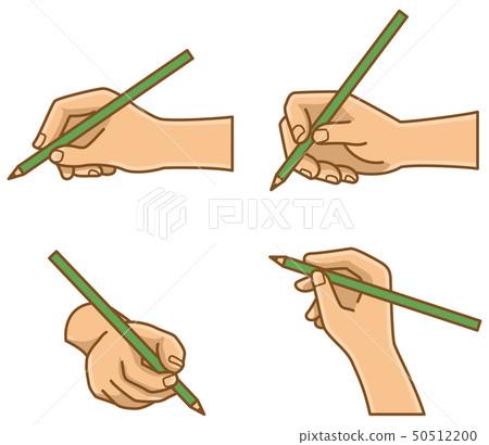Hand variation with pencil - Stock Illustration [50512200] - PIXTA