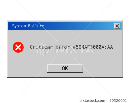System error popup. Retro window of alert mockup. - Stock Illustration ...
