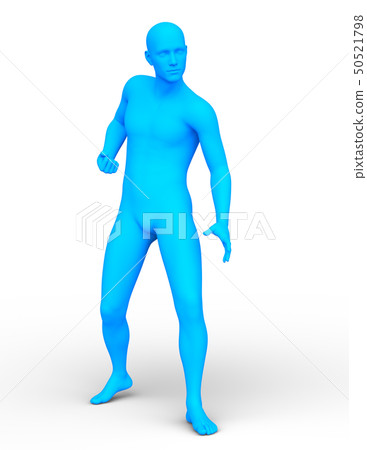 Blue man - Stock Illustration [50521798] - PIXTA