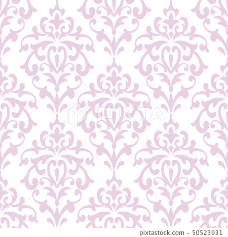 Damask seamless pattern material - Stock Illustration [50523931] - PIXTA
