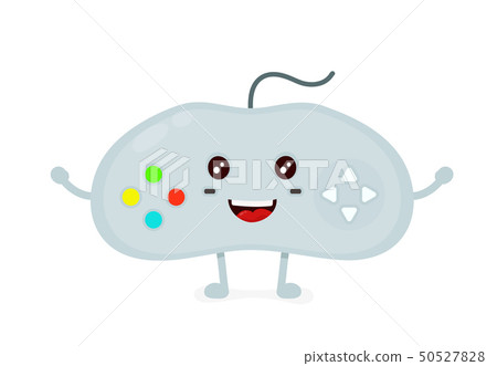 Funny smiling cute joystick. Vector modern - Stock Illustration ...