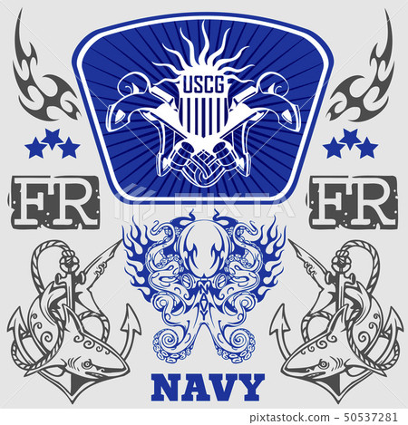 NAVY Military Design - vector illustration. - Stock Illustration ...
