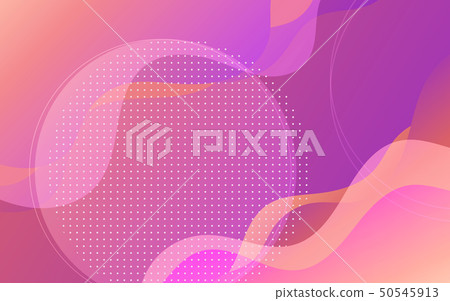 EDM Colorful Wave and circle polka dot abstract - Stock Illustration ...