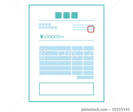 Invoice paper - Stock Illustration [50555545] - PIXTA