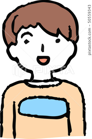 Hand drawn male pose reaction emotion... - Stock Illustration [50559343 ...