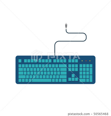 Simple flat keyboard vector illustration design - Stock Illustration ...