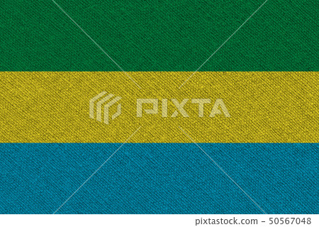 gabon fabric flag - Stock Illustration [50567048] - PIXTA