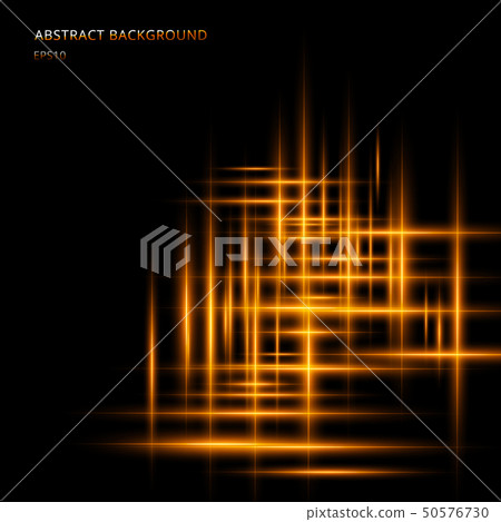 Abstract yellow or orange light line glowing neon - Stock Illustration ...