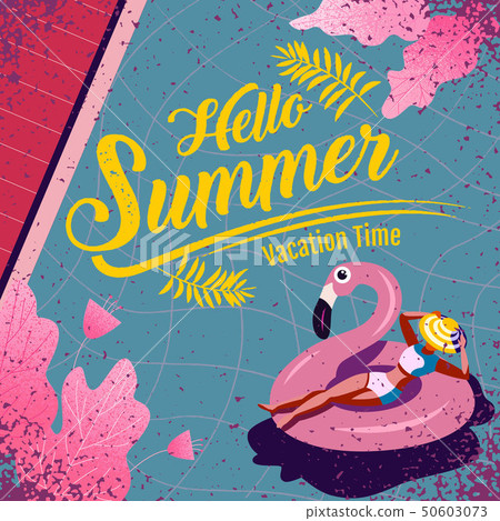summer , layout template design, Holiday, - Stock Illustration ...