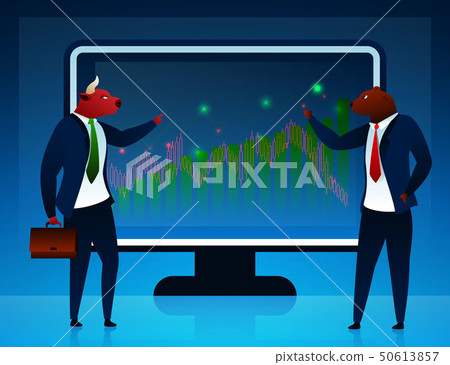 Businessmen, Traders Vector Cartoon Characters - Stock Illustration ...