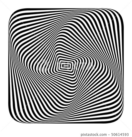 Illusion of twist torsion movement. - Stock Illustration [50614593] - PIXTA