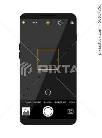 Camera screen phone mobile interface app.... - Stock Illustration ...