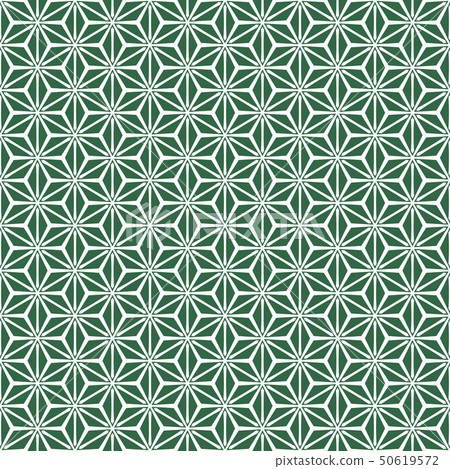 Japanese pattern hemp leaf pattern - Stock Illustration [50619572] - PIXTA