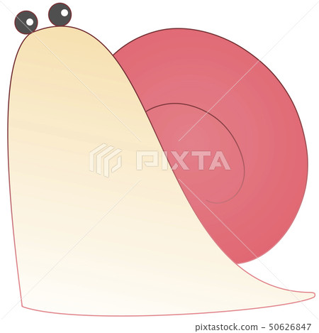 Snail (mouthless red) - Stock Illustration [50626847] - PIXTA