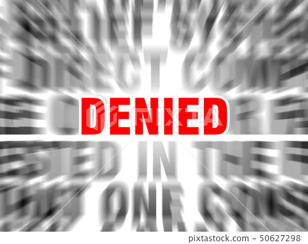 denied - Stock Illustration [50627298] - PIXTA