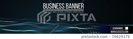 Computer vector banner. Business banner design... - Stock Illustration ...
