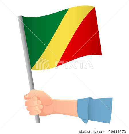Congo flag in hand - Stock Illustration [50631270] - PIXTA