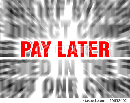 pay later - Stock Illustration [50632402] - PIXTA