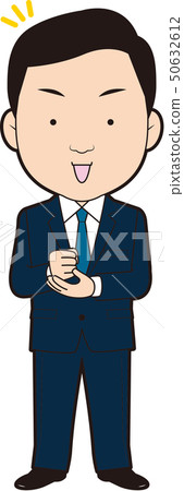 Man businessman who is convinced - Stock Illustration [50632612] - PIXTA