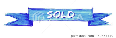sold ribbon - Stock Illustration [50634449] - PIXTA