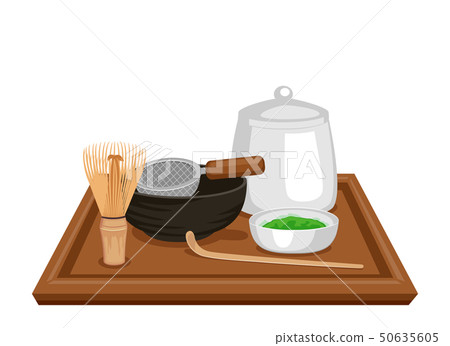Matcha Kit Illustration - Stock Illustration [50635605] - PIXTA