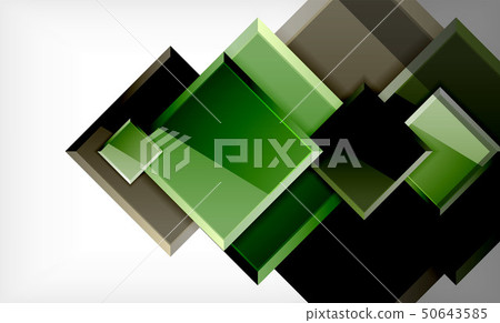 Bright colorful square shape blocks geometrical... - Stock Illustration ...