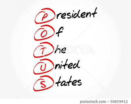 POTUS - President of the United States - Stock Illustration [50659412 ...