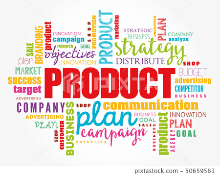 PRODUCT word cloud collage - Stock Illustration [50659561] - PIXTA