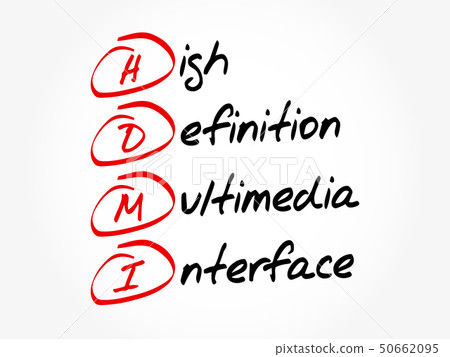 HDMI - High Definition Multimedia Interface - Stock Illustration ...