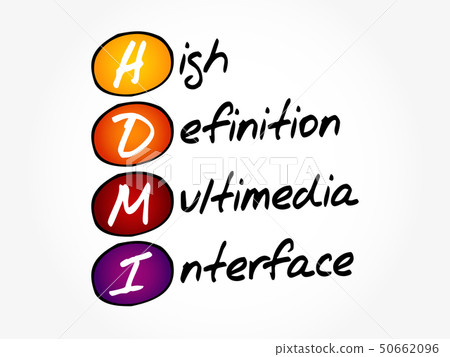 HDMI - High Definition Multimedia Interface - Stock Illustration ...