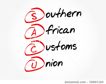 SACU - Southern African Customs Union - Stock Illustration [50665184 ...