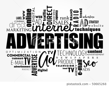 ADVERTISING word cloud concept - Stock Illustration [50665268] - PIXTA