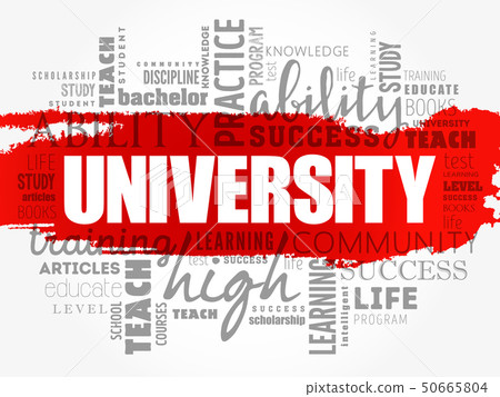 University word cloud collage - Stock Illustration [50665804] - PIXTA