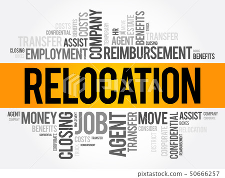 Relocation word cloud collage - Stock Illustration [50666257] - PIXTA