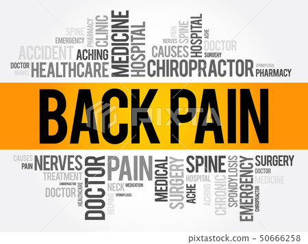 Back Pain word cloud collage - Stock Illustration [50666258] - PIXTA