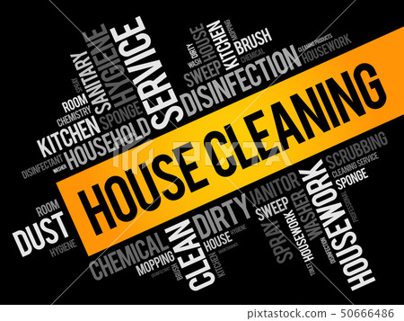 House Cleaning word cloud collage - Stock Illustration [50666486] - PIXTA